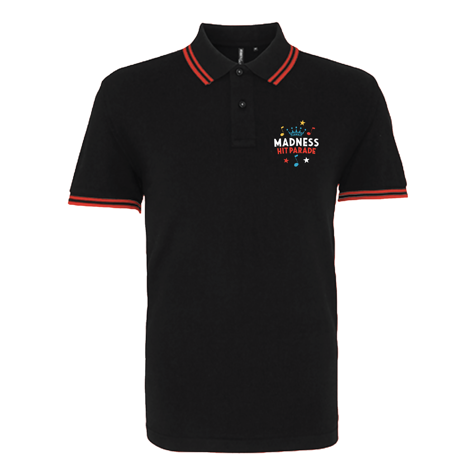 Hit Parade Black and Red Polo – Madness UK